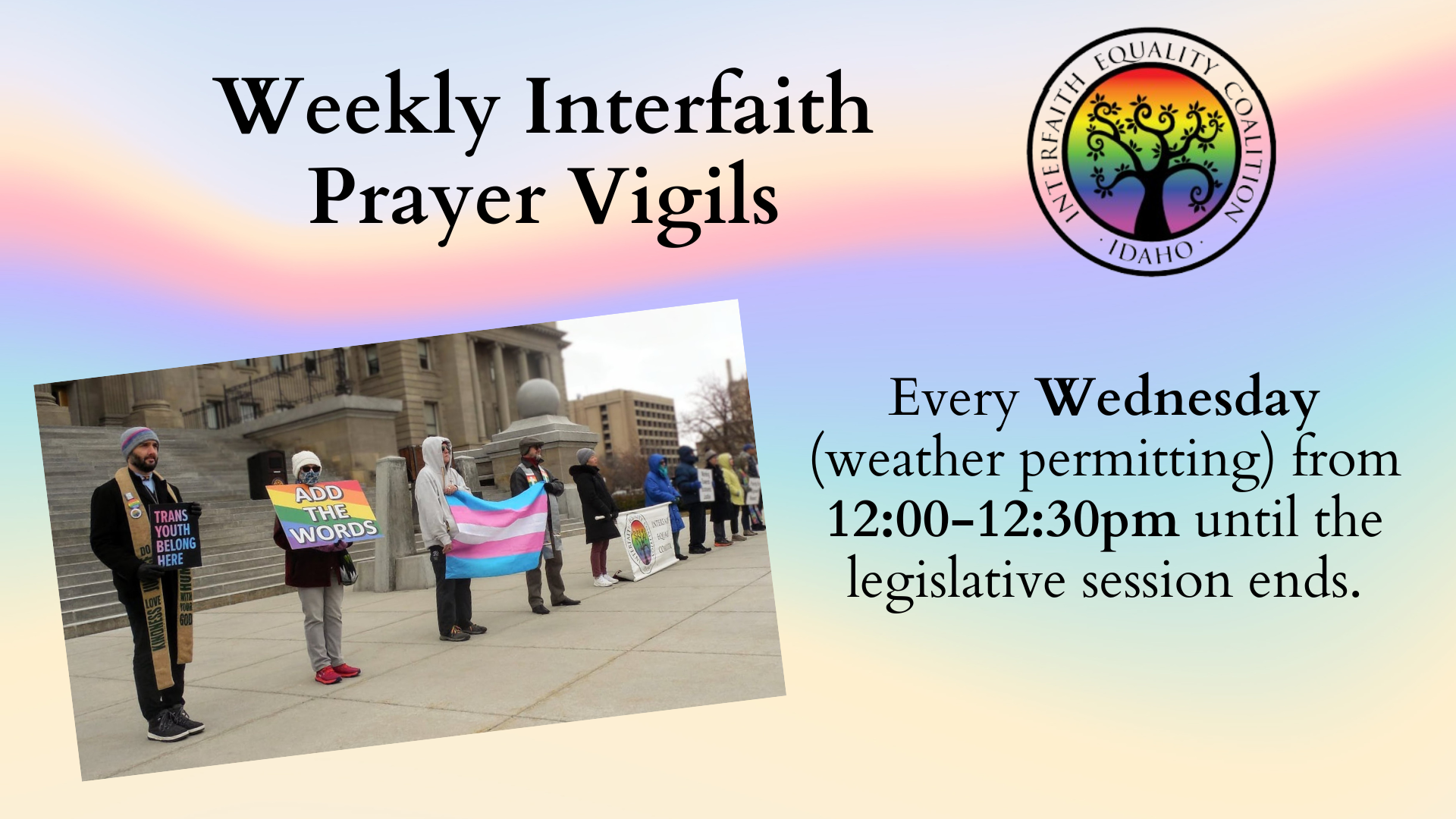 Equality Prayer Vigils – Wednesdays – Southminster Presbyterian Church