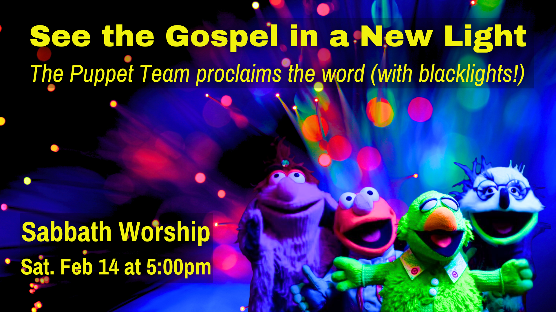 Transfiguration (with Blacklights!) – Feb. 14 at 5pm – Southminster ...